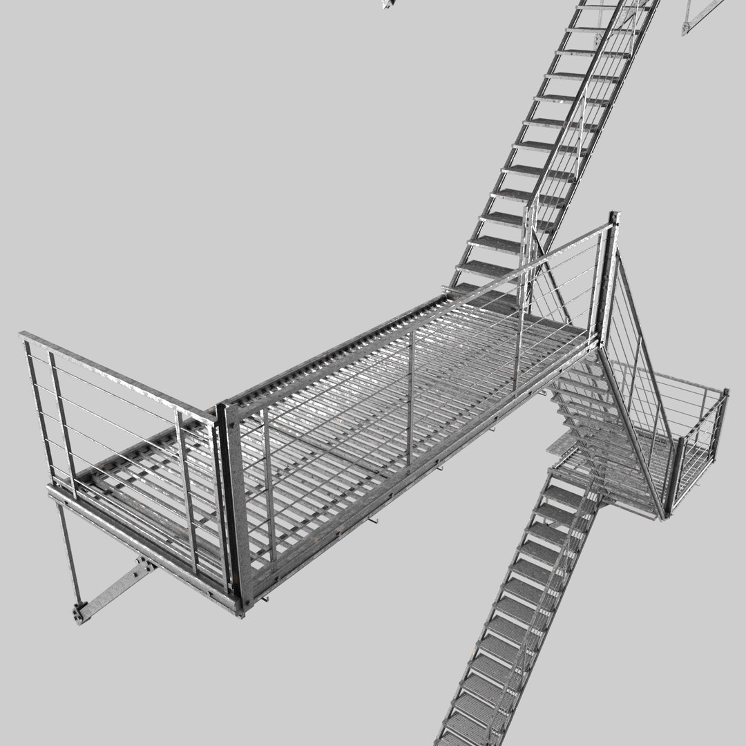 Evacuation Ladder 3D Model - TurboSquid 1158981