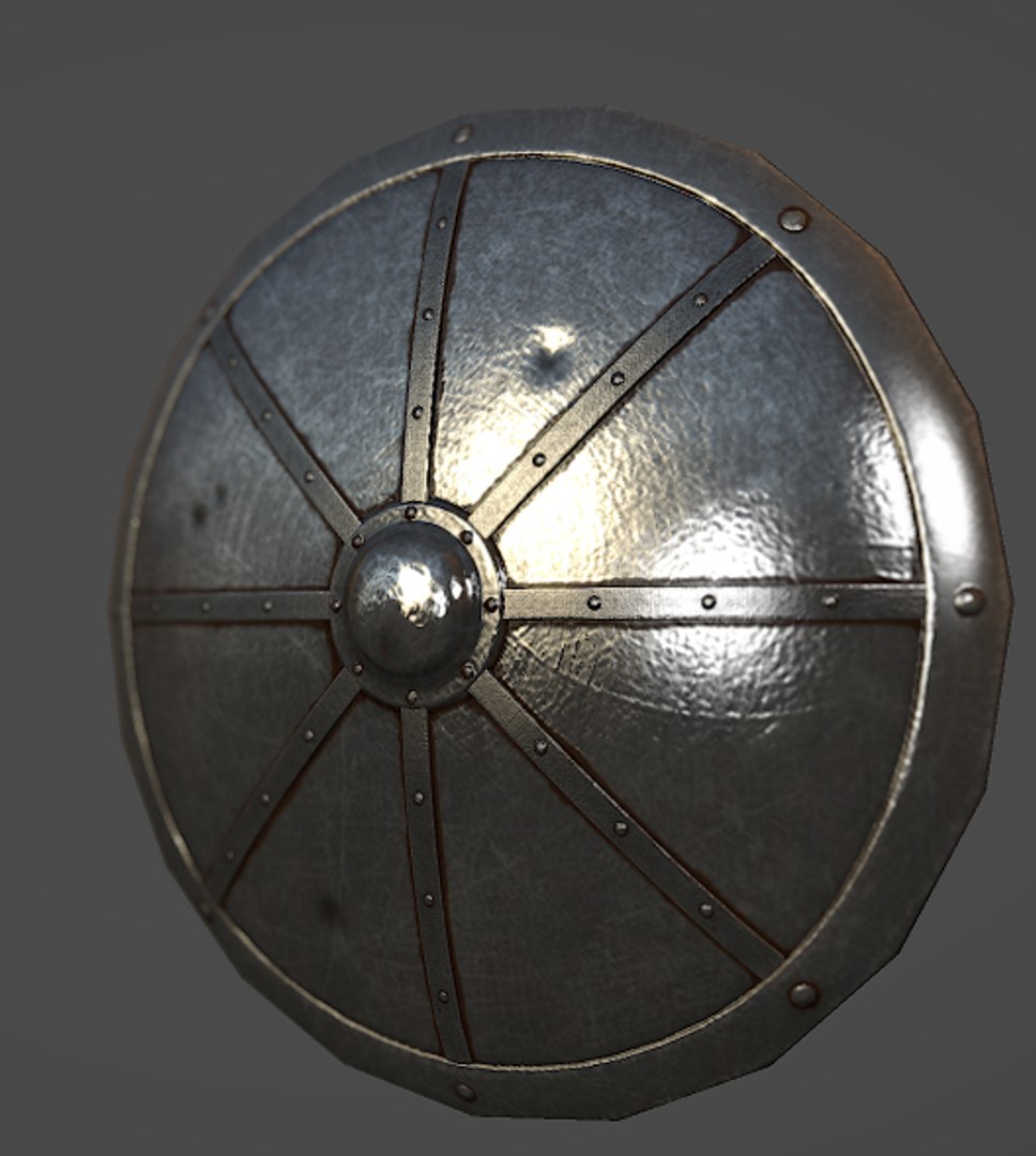 3d shield medieval model