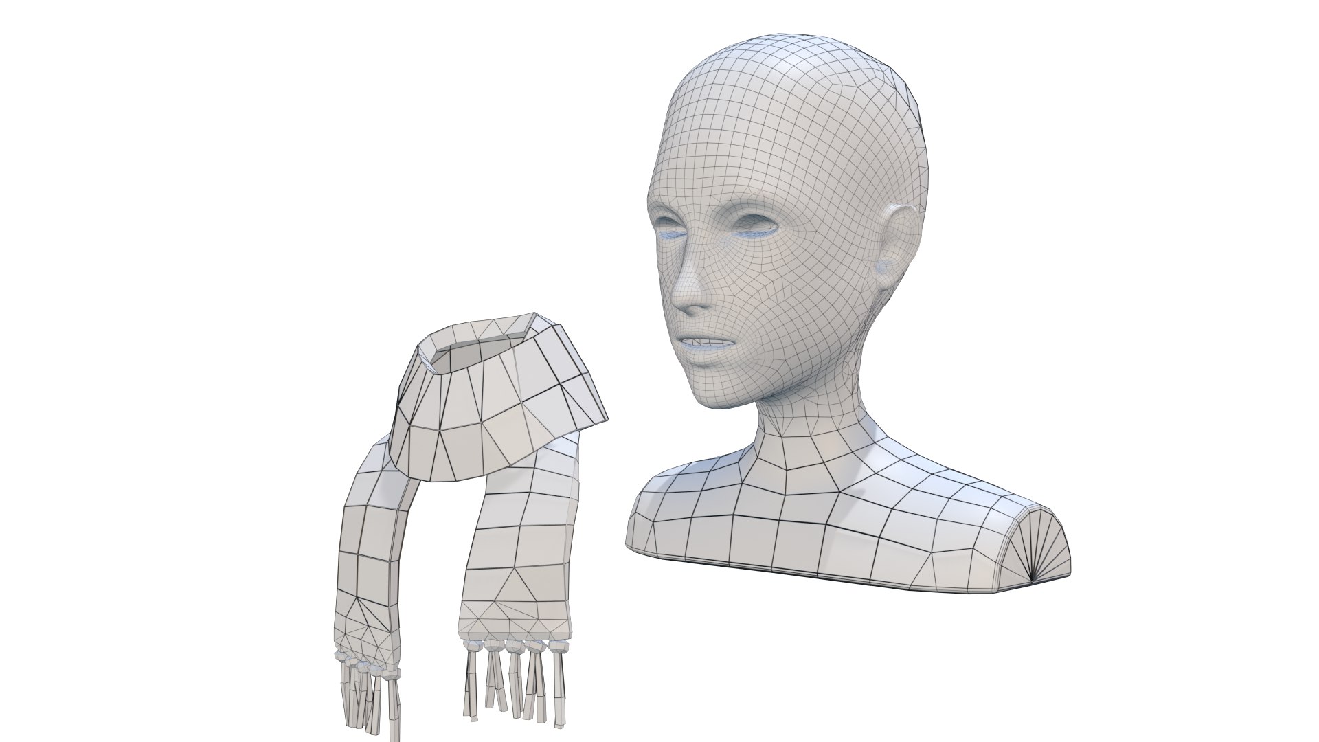 Winter Scarf 3D Model - TurboSquid 2376486