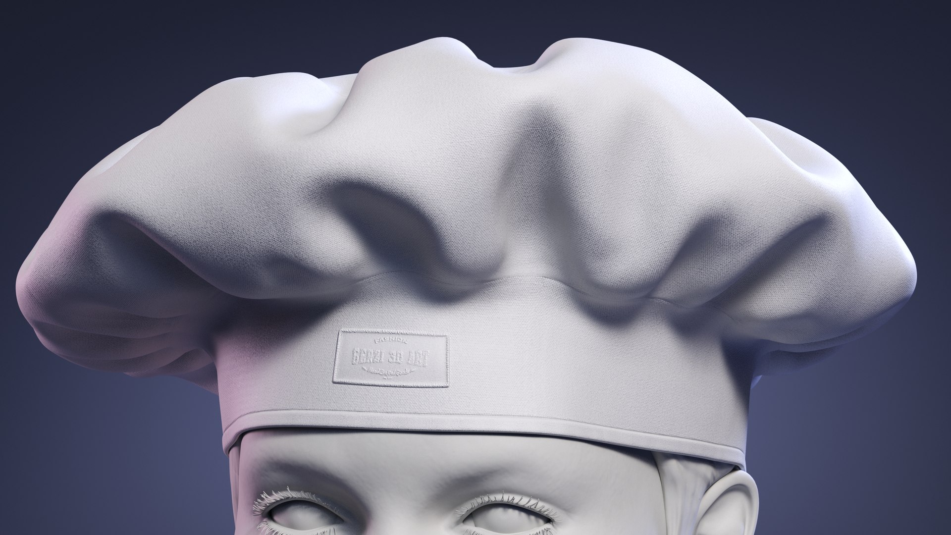 Chef's Toque 3D Model - TurboSquid 1722709