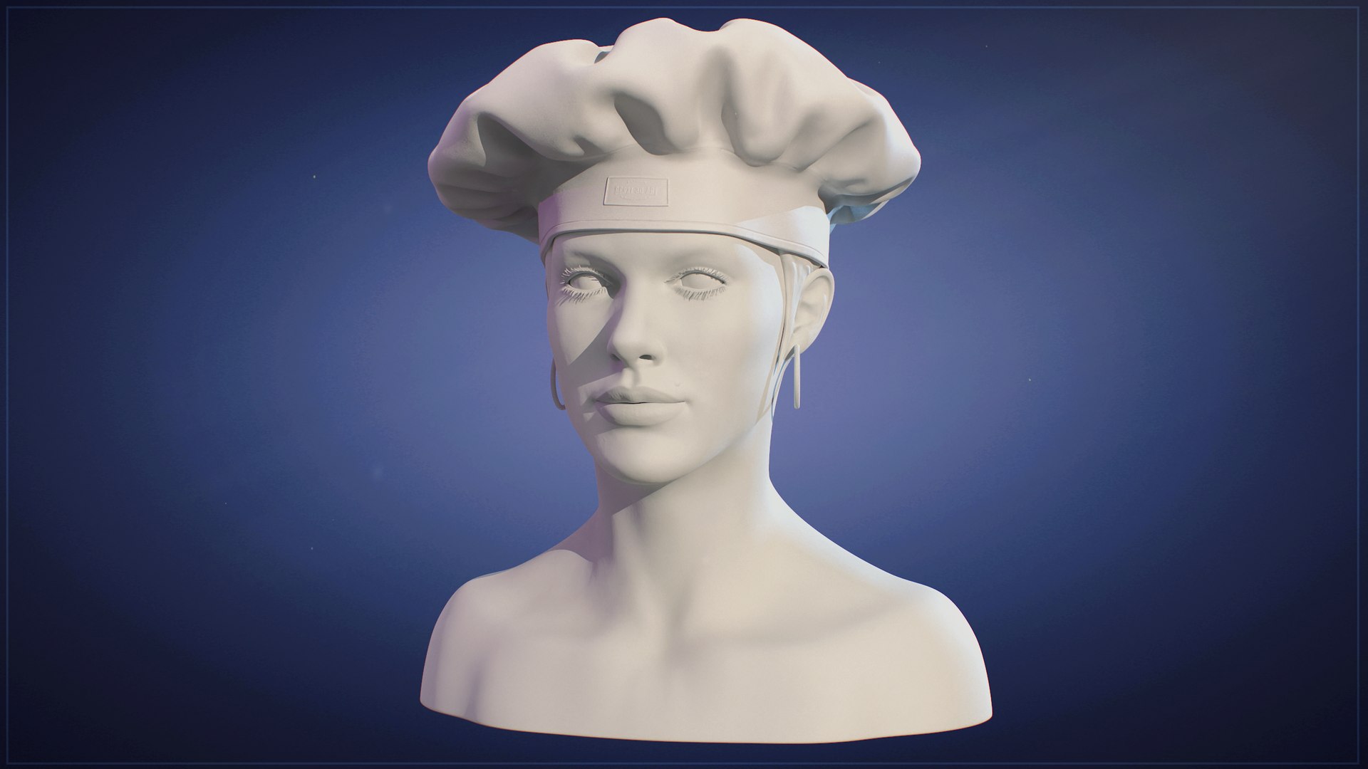 Chef's Toque 3D Model - TurboSquid 1722709