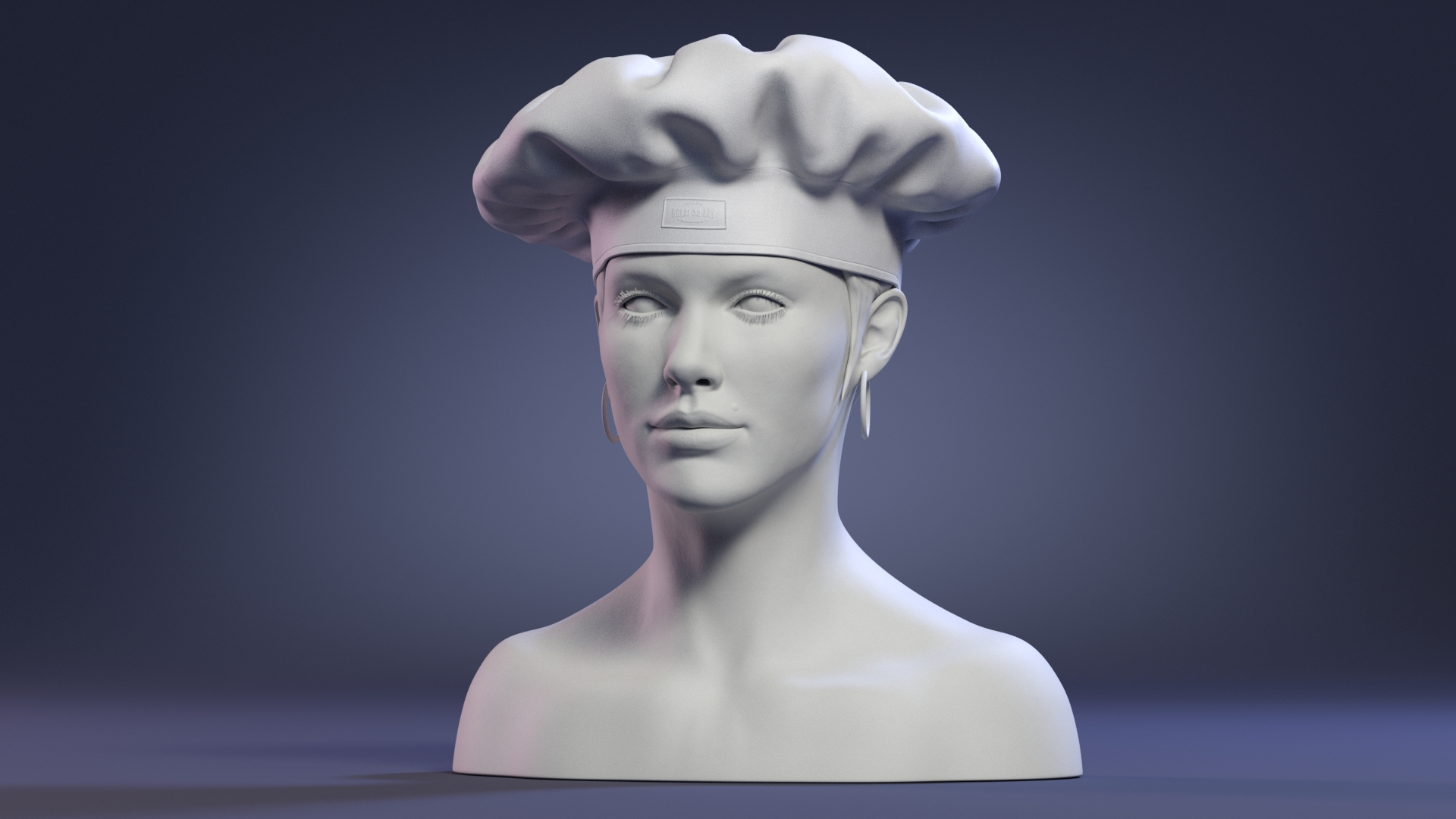 Chef's Toque 3D Model - TurboSquid 1722709