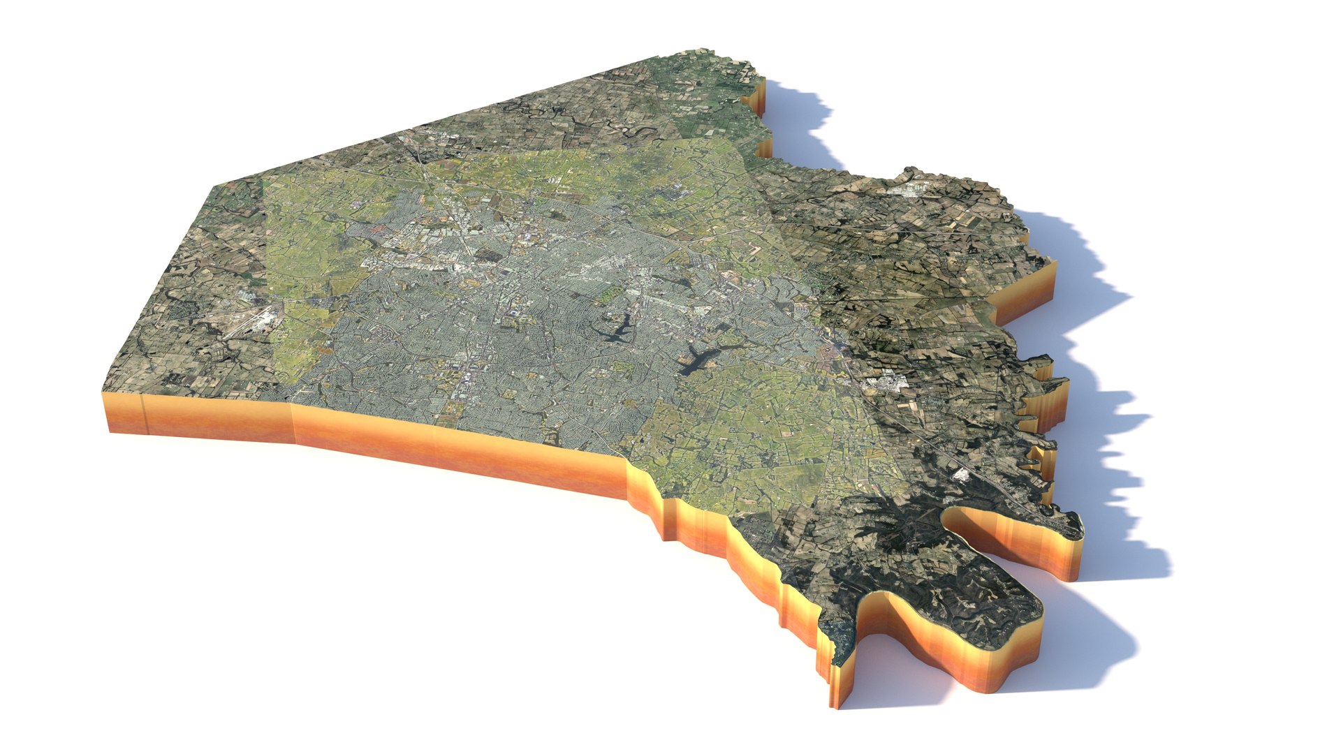 Lexington Terrain City 3D Model - TurboSquid 2427502