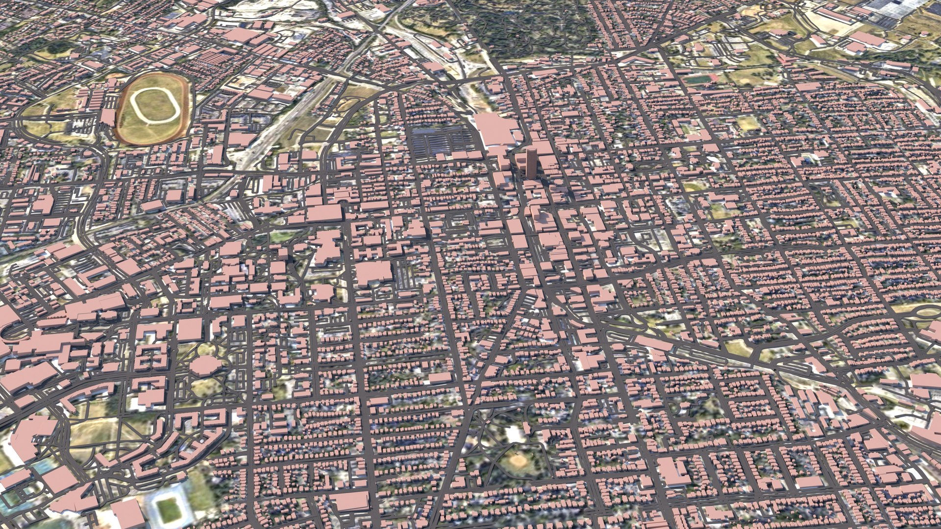 Lexington Terrain City 3D Model - TurboSquid 2427502