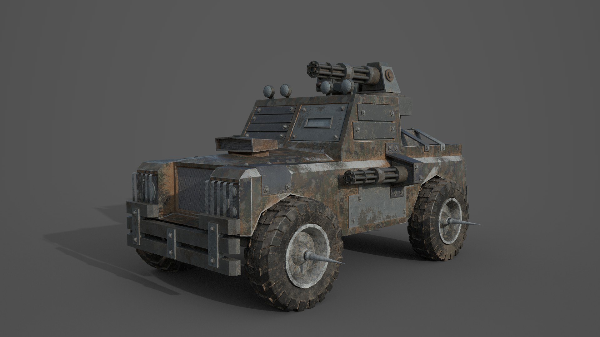 Post Apocalyptic Monster Rover 3D Model - TurboSquid 1645628