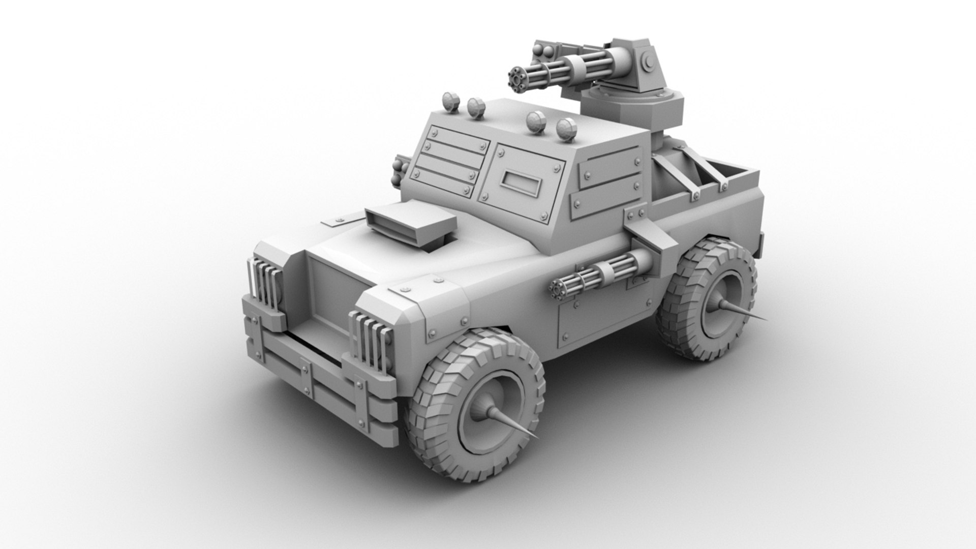 Post Apocalyptic Monster Rover 3D Model - TurboSquid 1645628