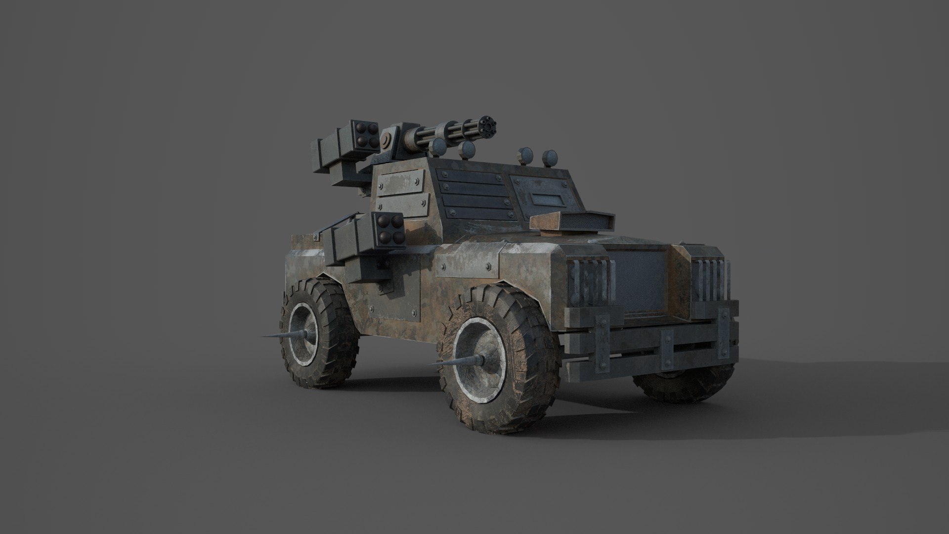 Post Apocalyptic Monster Rover 3D Model - TurboSquid 1645628