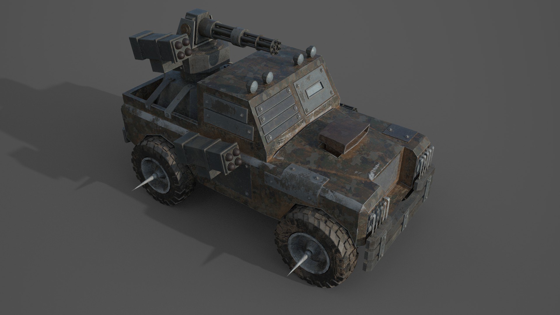 Post Apocalyptic Monster Rover 3D Model - TurboSquid 1645628
