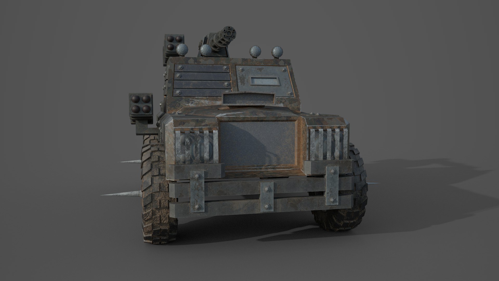 Post Apocalyptic Monster Rover 3D Model - TurboSquid 1645628