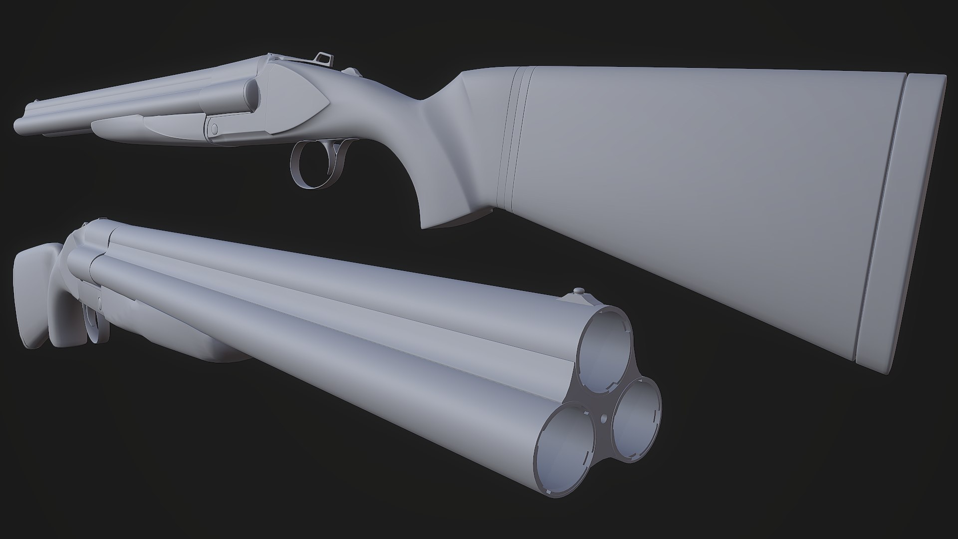 Shotgun Chiappa Triple Threat 3D - TurboSquid 1901868