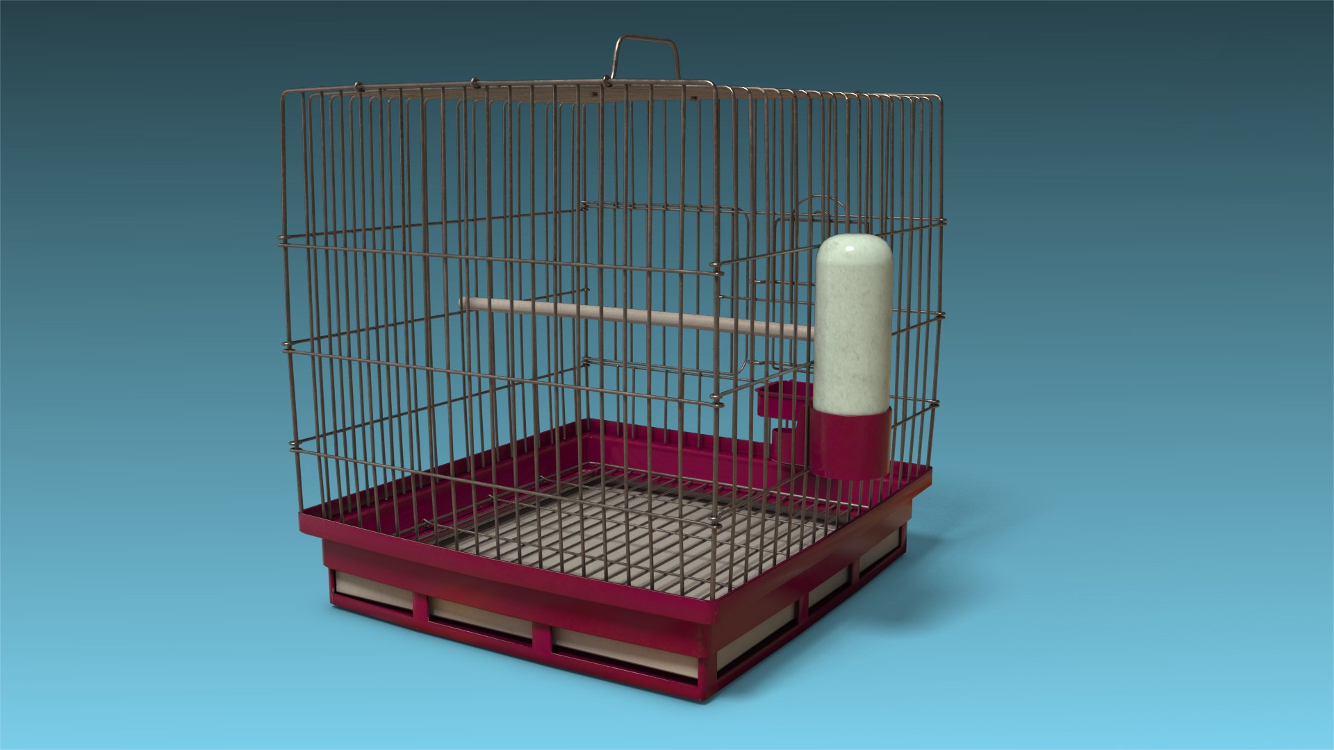 Low-poly Bird Cage 3D Model - TurboSquid 1630421