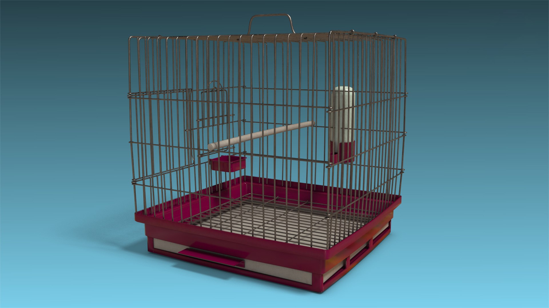 Low-poly Bird Cage 3D Model - TurboSquid 1630421