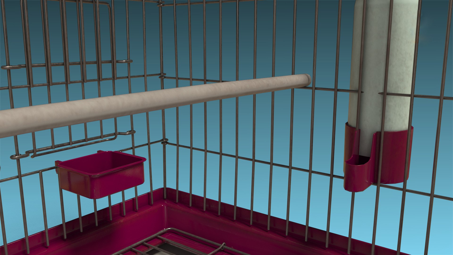 Low-poly Bird Cage 3D Model - TurboSquid 1630421