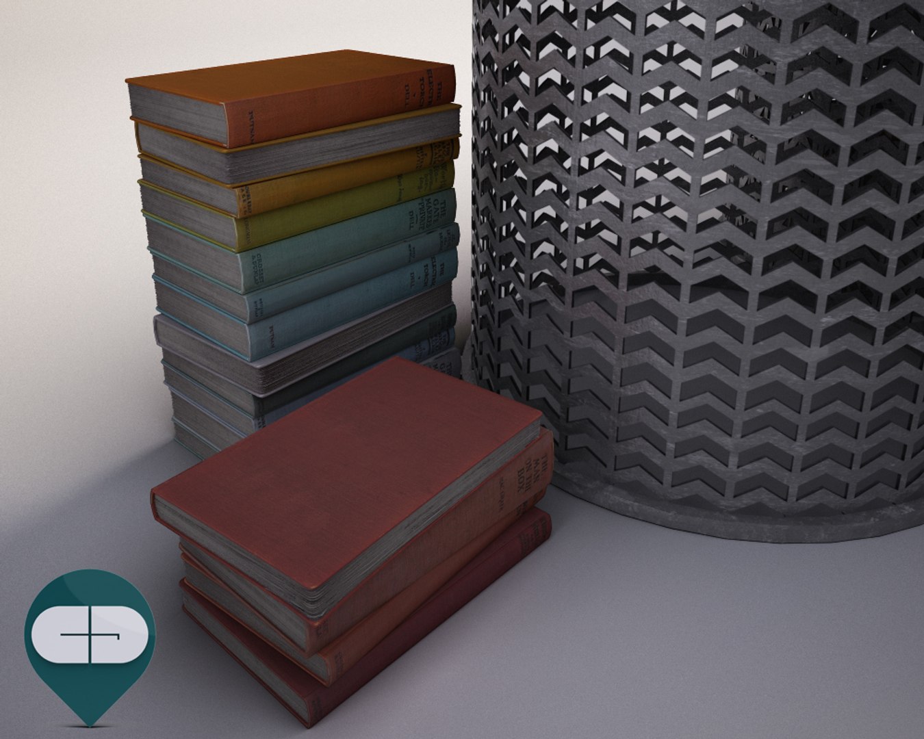 Books 3d Model