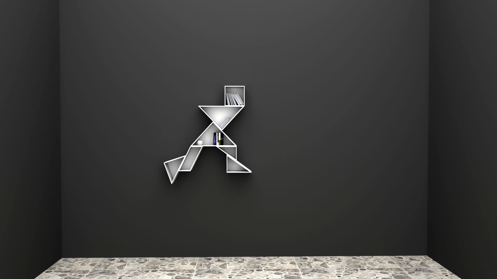 Estanteria moderna 3D model - TurboSquid 2019476