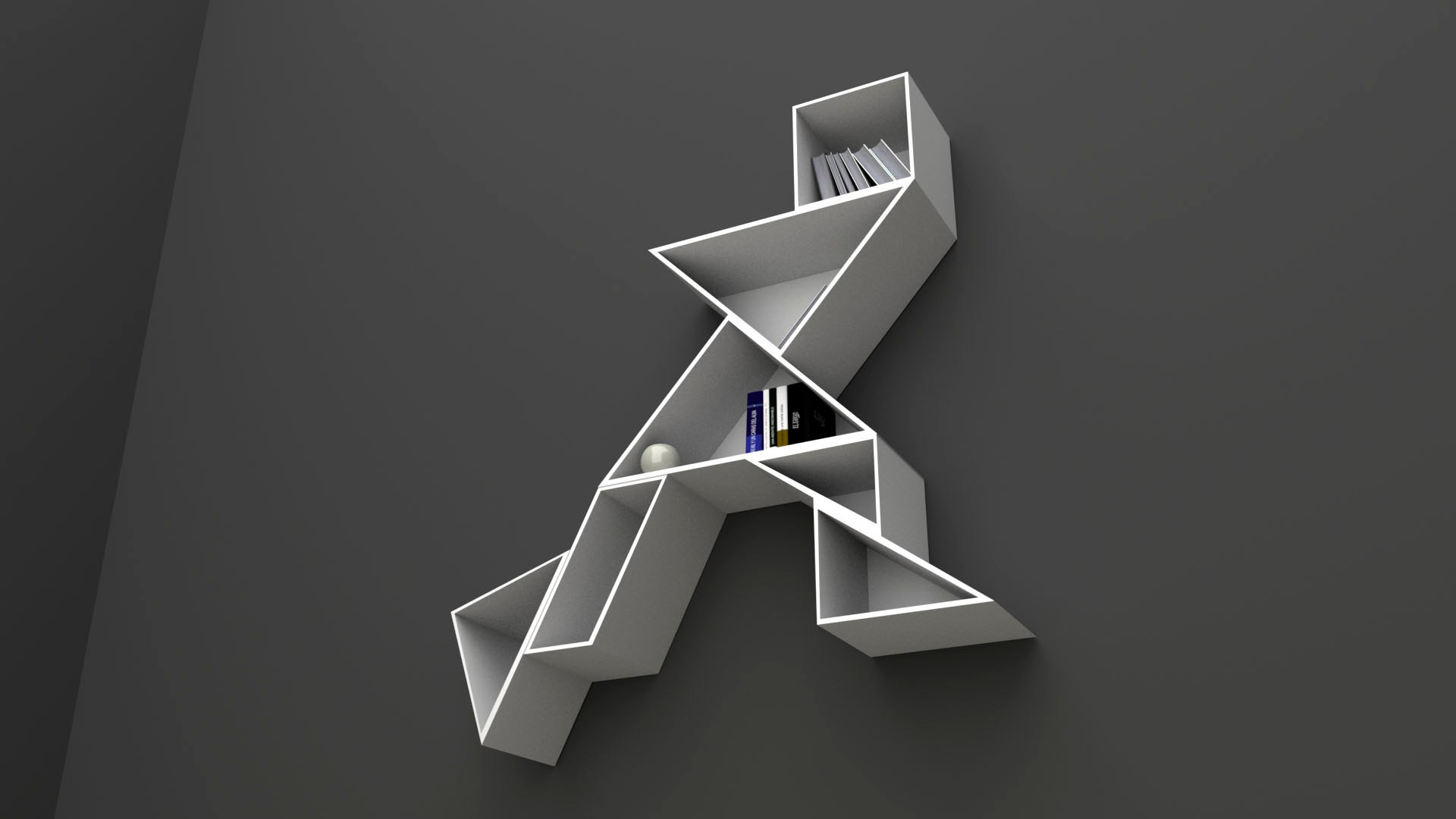 Estanteria moderna 3D model - TurboSquid 2019476