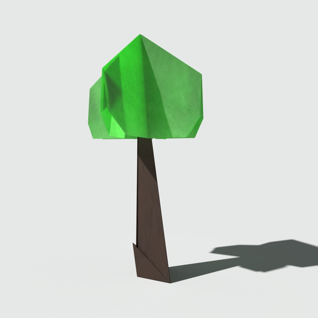 Ready Origami Tree 3D Model - TurboSquid 1393615