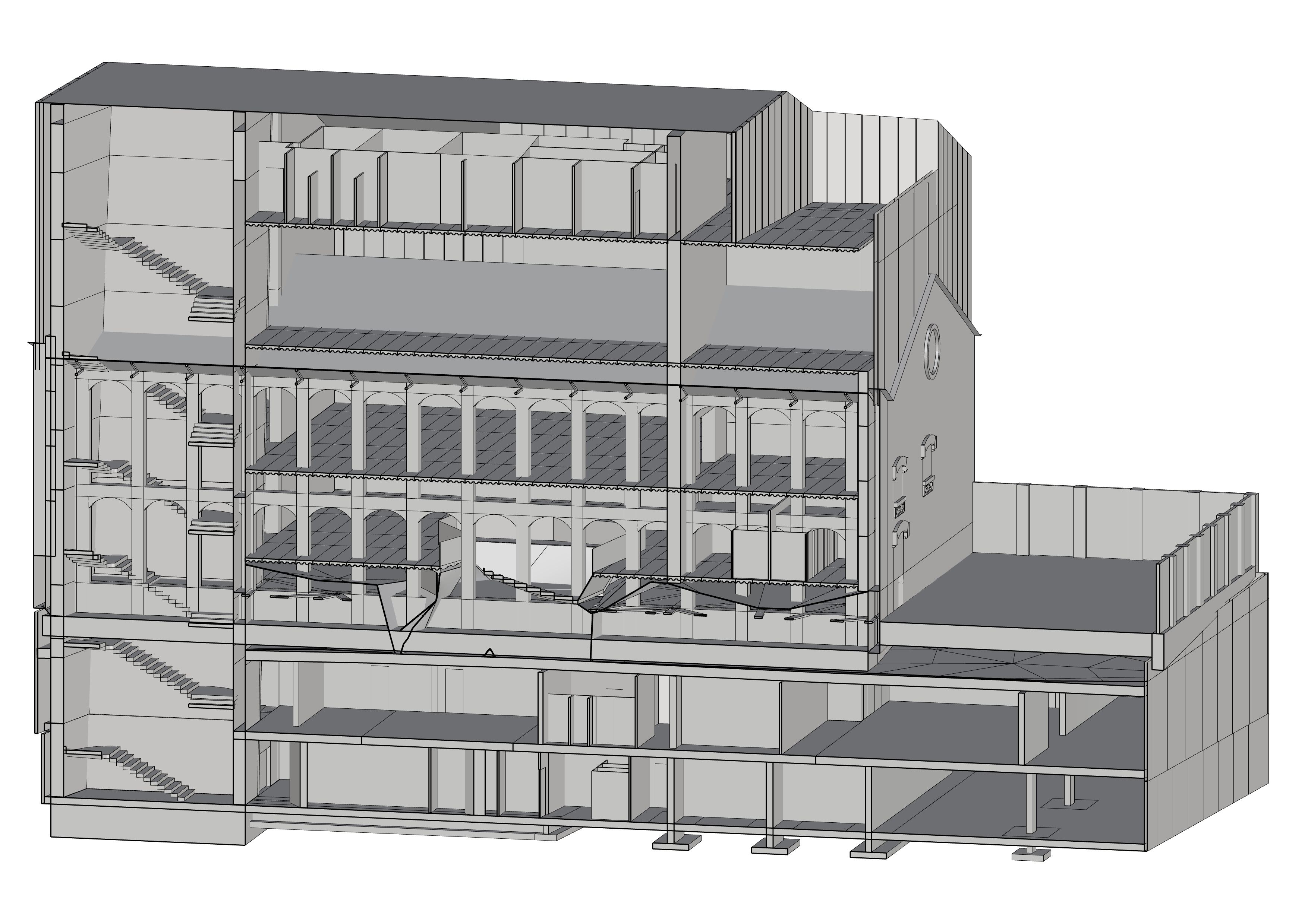 modelo 3d Caixafórum - TurboSquid 2075046