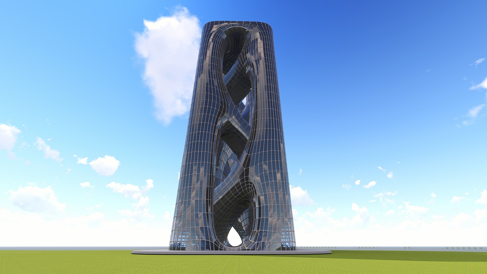 Multi Linked Twin Towers Model - TurboSquid 2047382