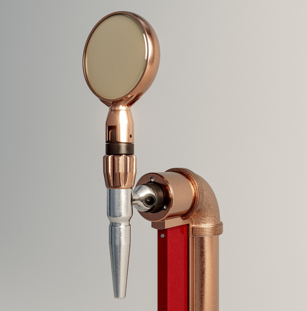 Steampunk Copper Beer Tap 3D Model - TurboSquid 2071056