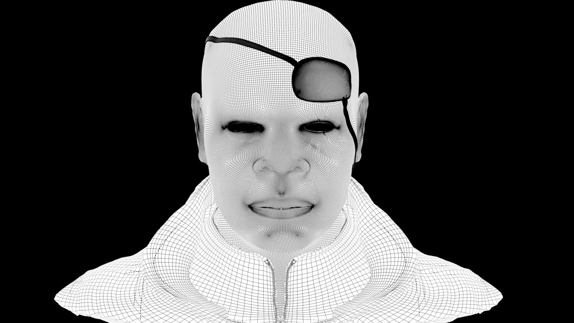 3D bust nick fury model - TurboSquid 1669146