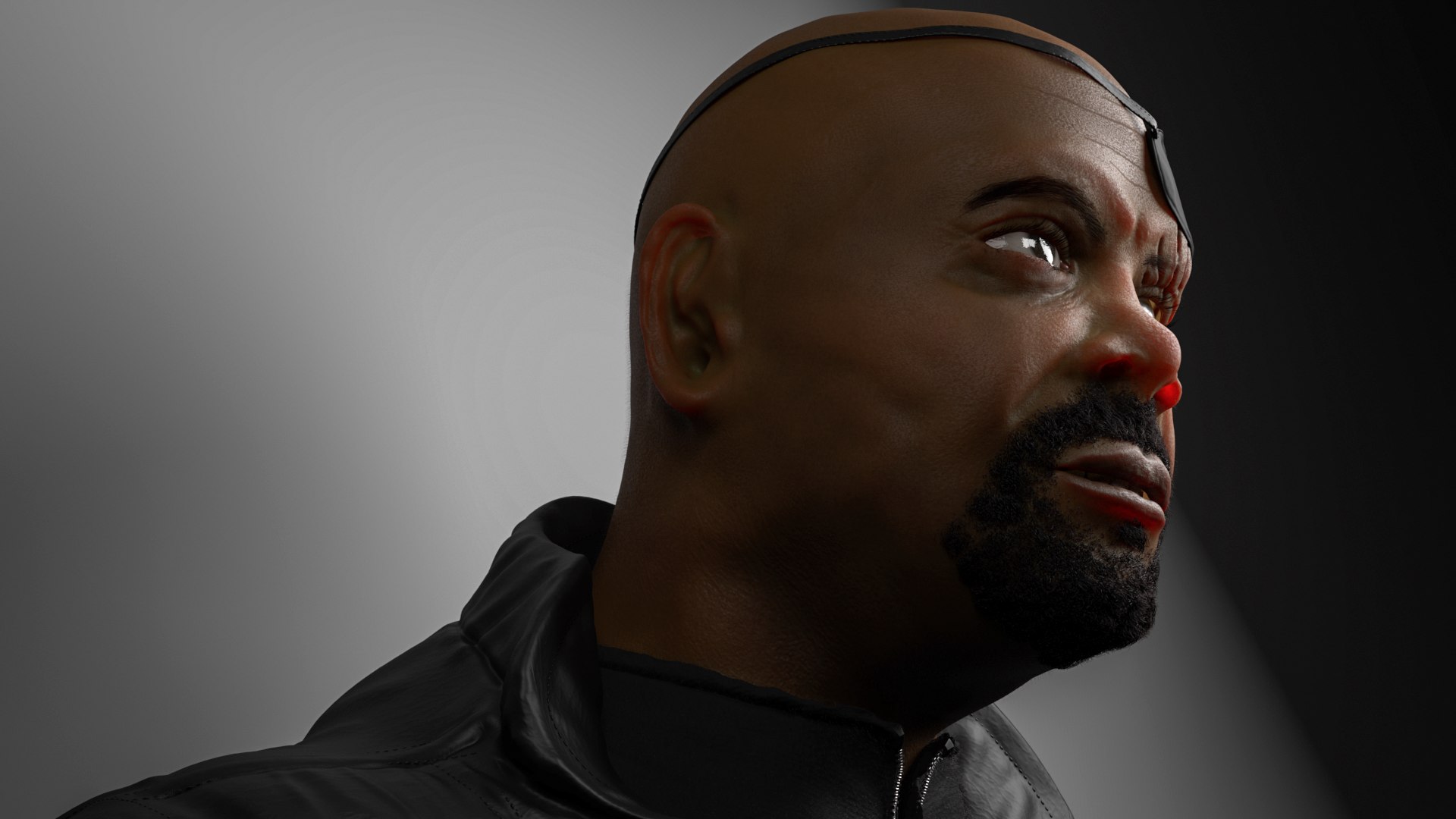 3D bust nick fury model - TurboSquid 1669146