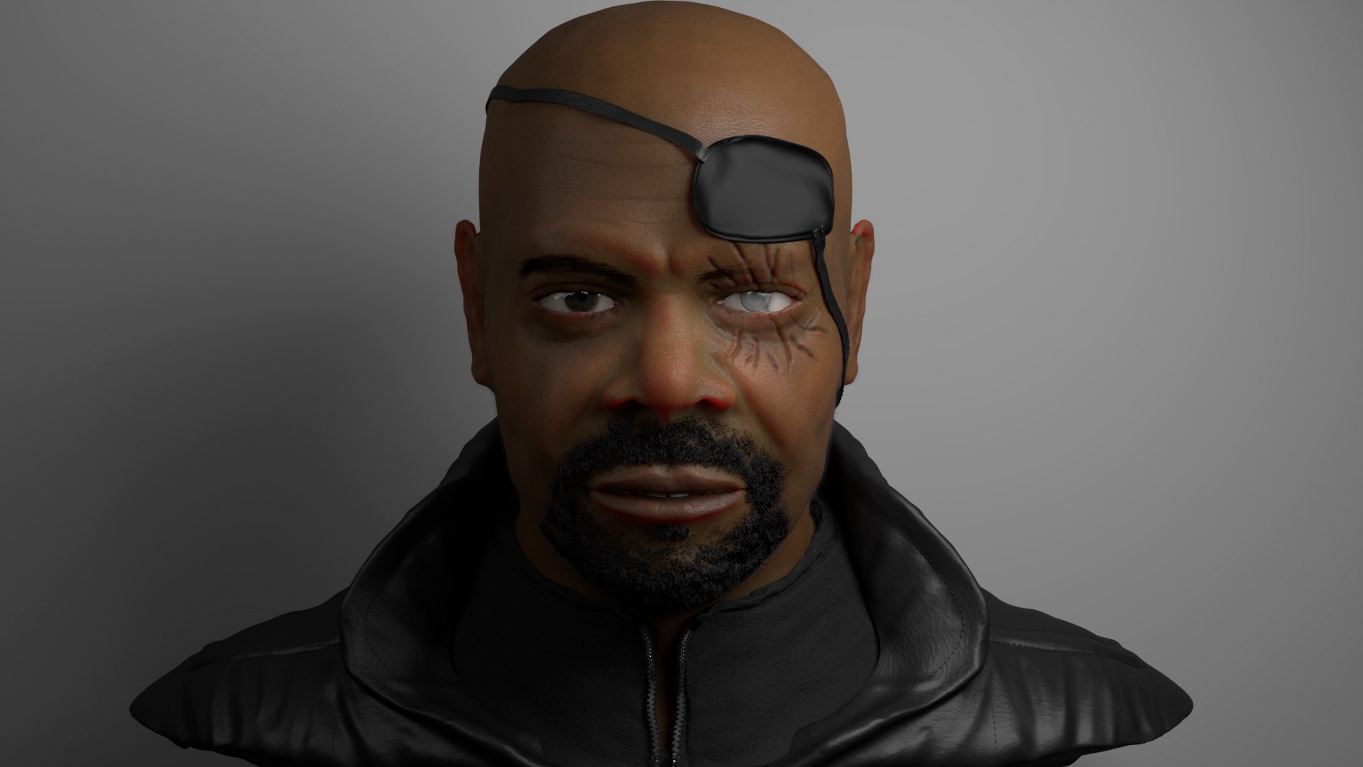 3D bust nick fury model - TurboSquid 1669146