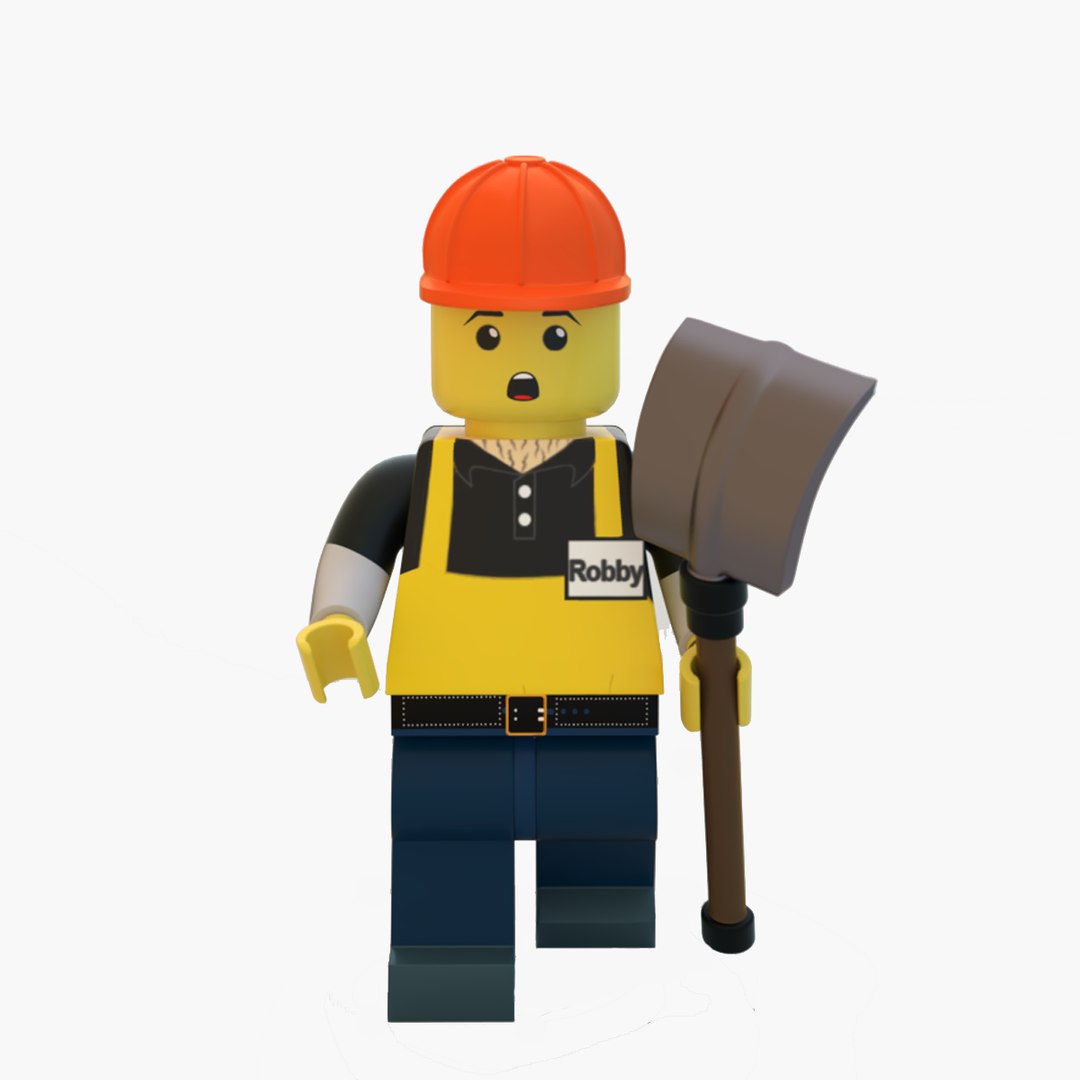 3D model Lego Worker Robby - TurboSquid 1797656