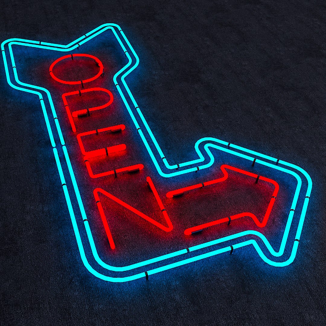 Neon Sign 3D Model - TurboSquid 1438431