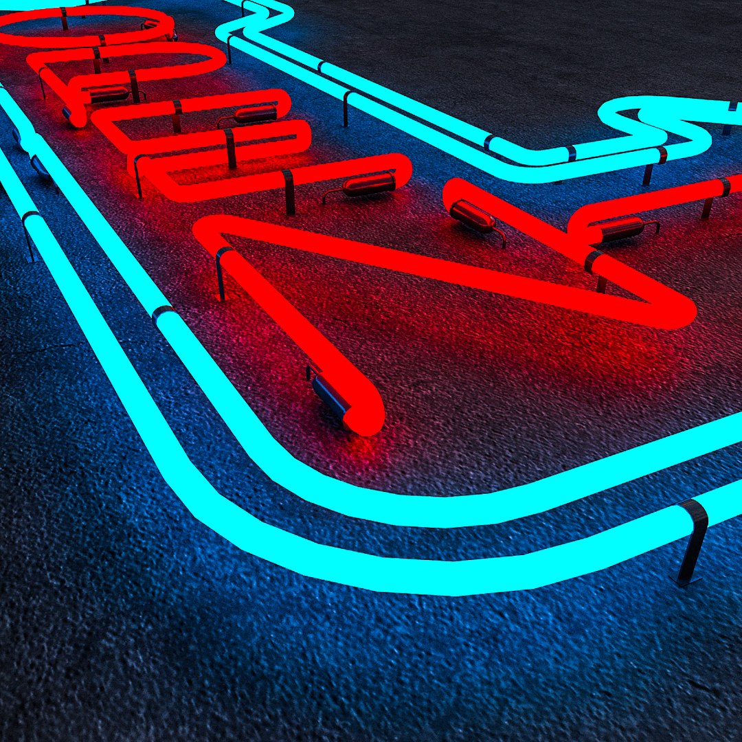 Neon Sign 3D Model - TurboSquid 1438431
