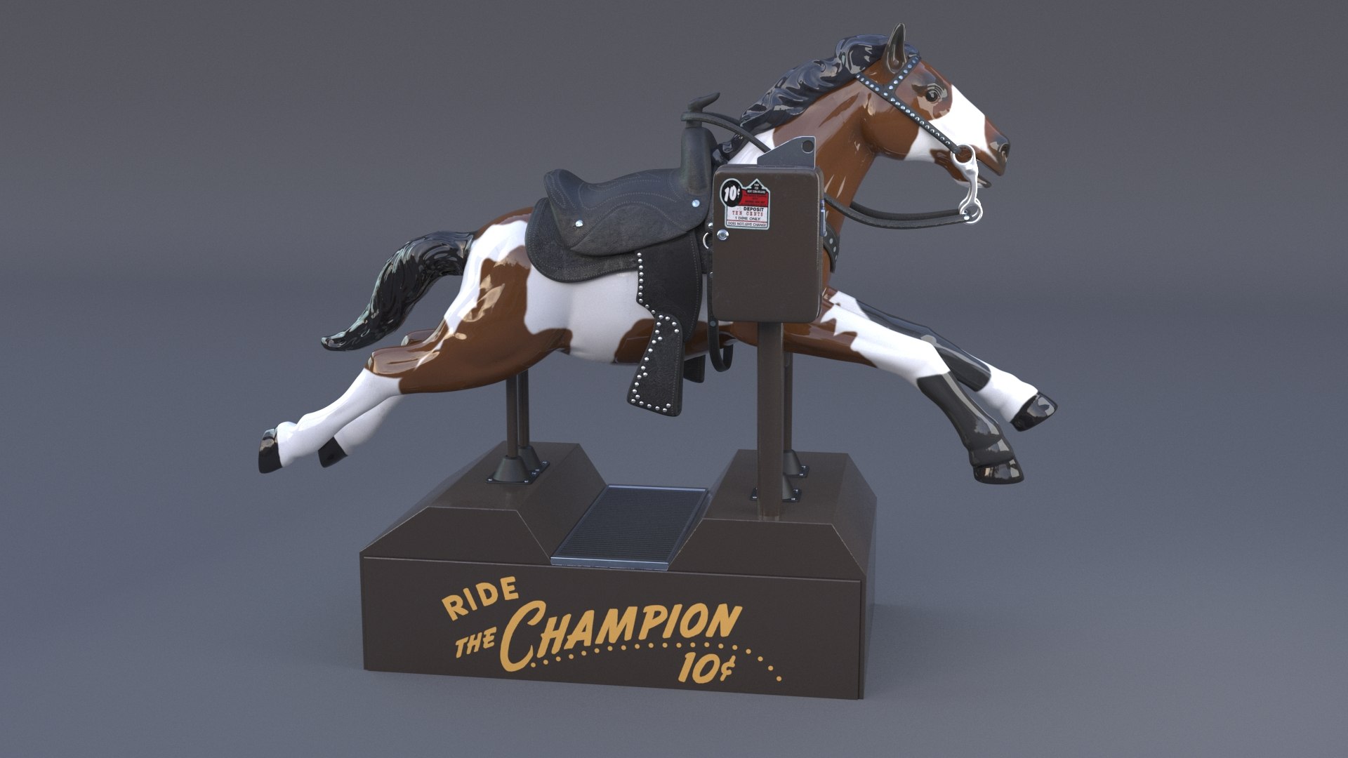 Coin Operated Horse Ride 3D Model - TurboSquid 1885566
