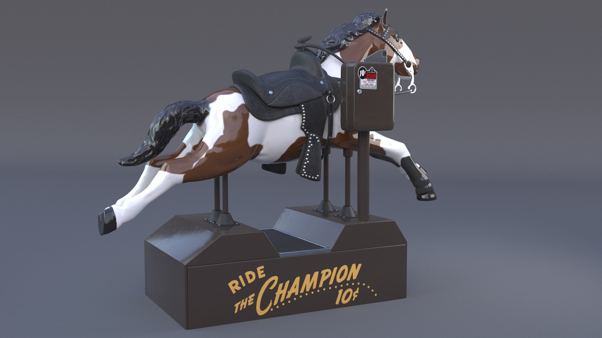 Coin Operated Horse Ride 3D Model - TurboSquid 1885566