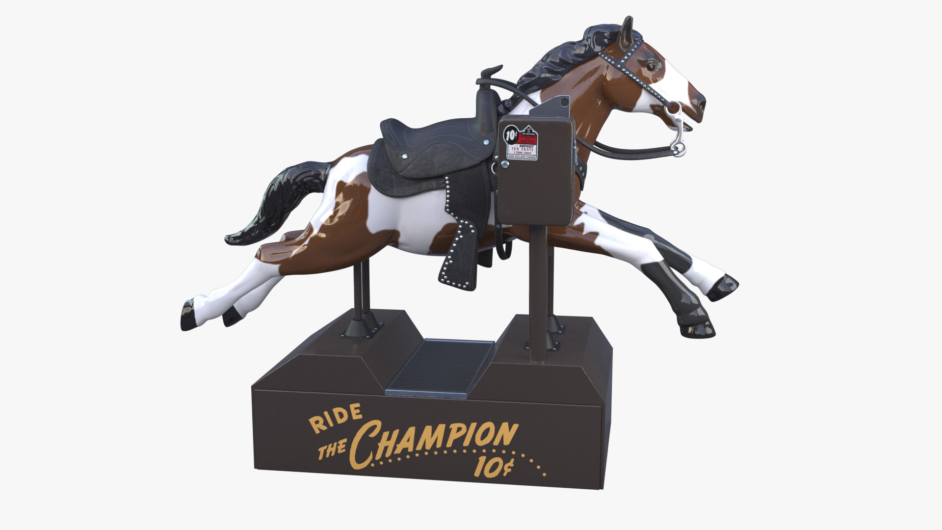 Coin Operated Horse Ride 3D Model - TurboSquid 1885566