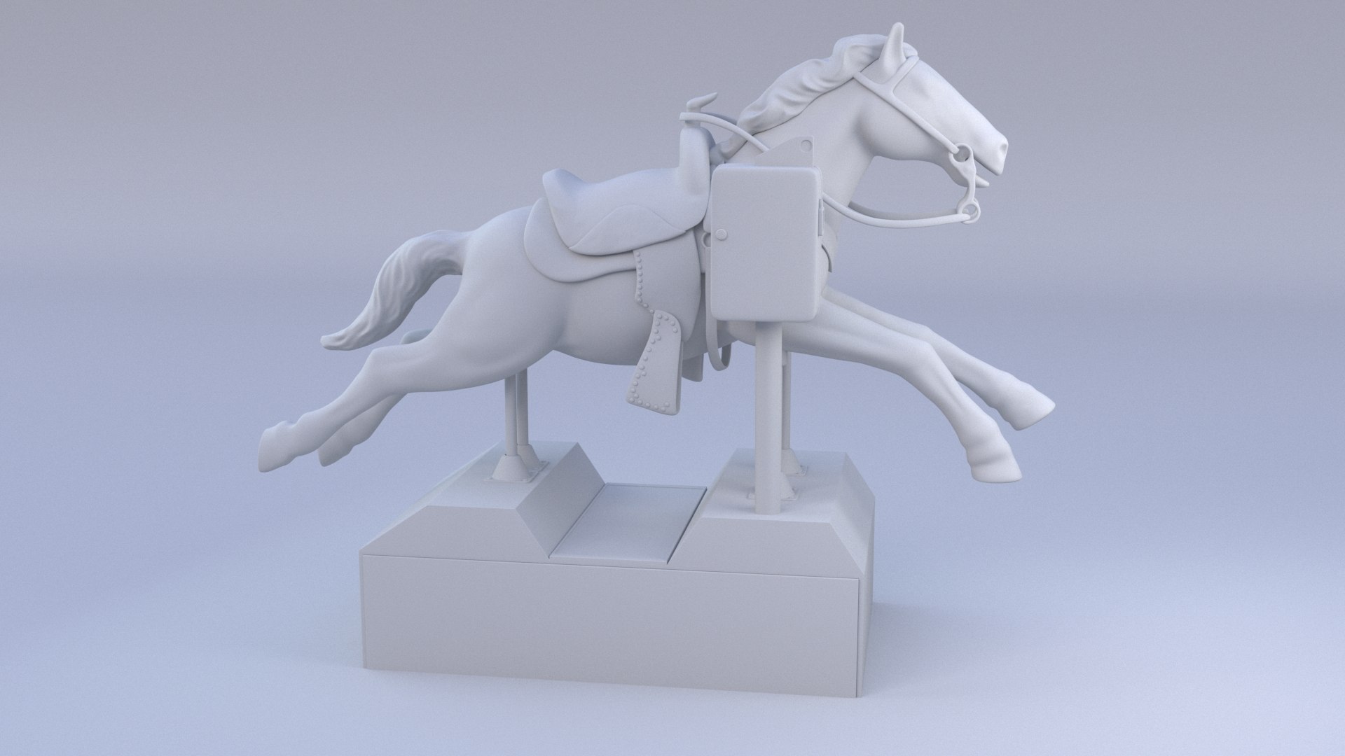 Coin Operated Horse Ride 3D Model - TurboSquid 1885566