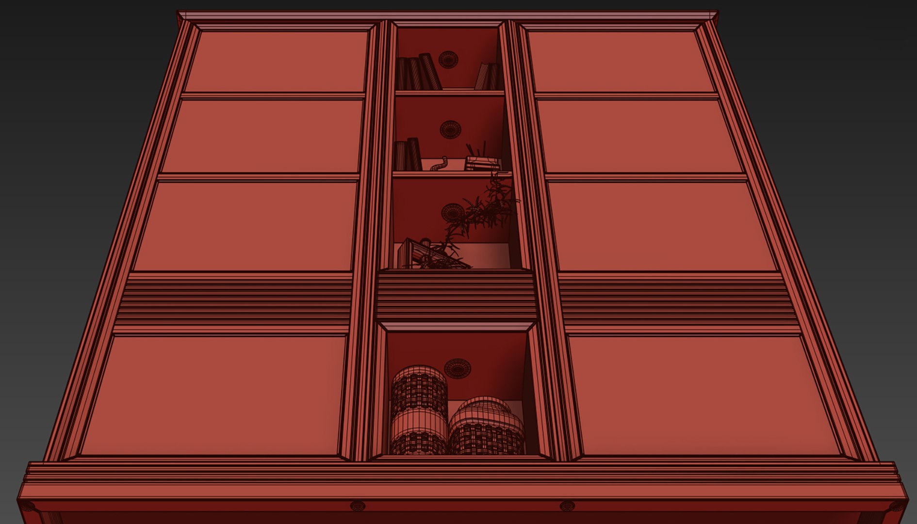 Swing Wardrobe With Shelves Wardrobe Cbgconcept 3D - TurboSquid 2100044