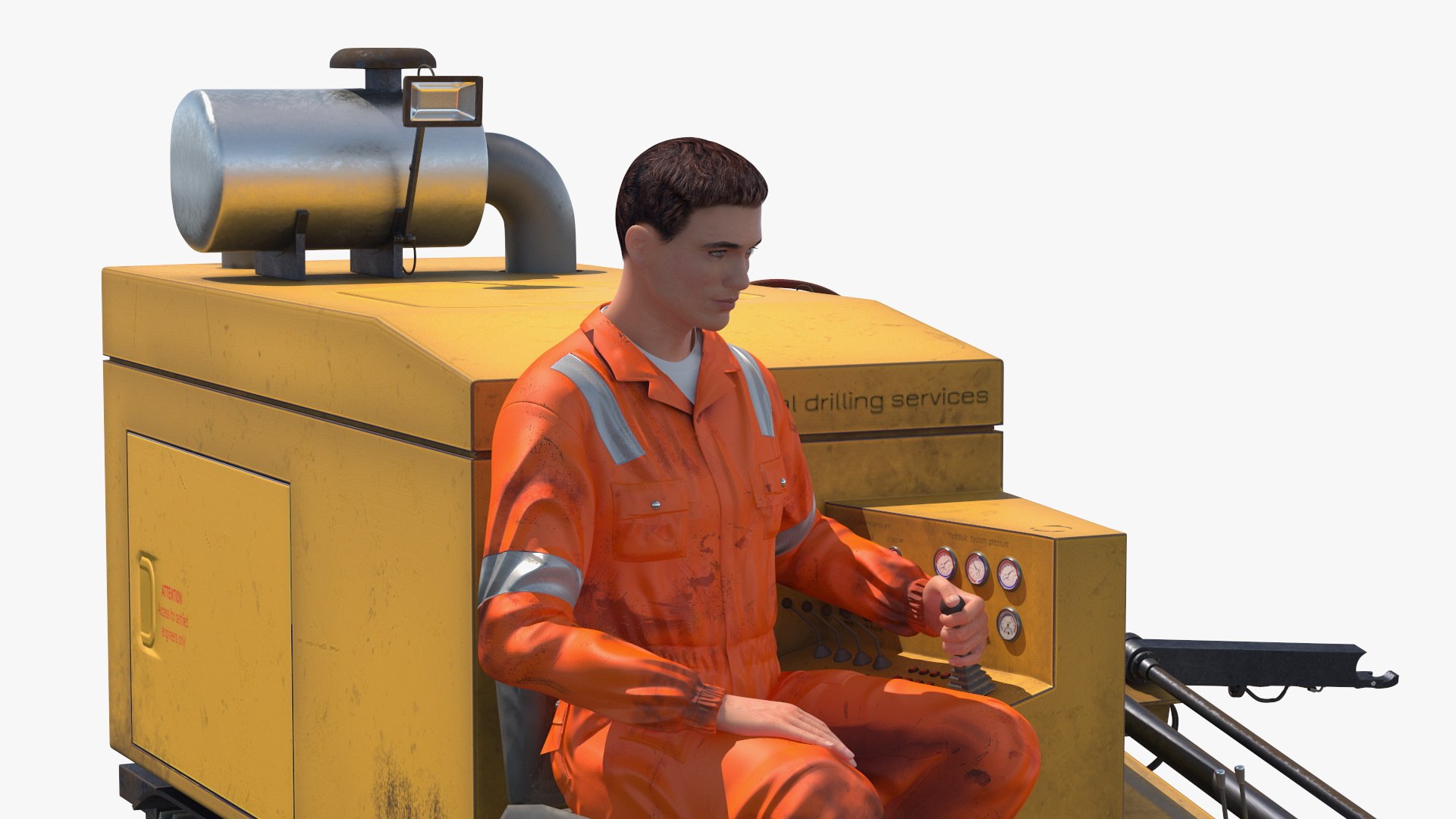 Directional Drilling Rig With Operator Model - TurboSquid 2324150