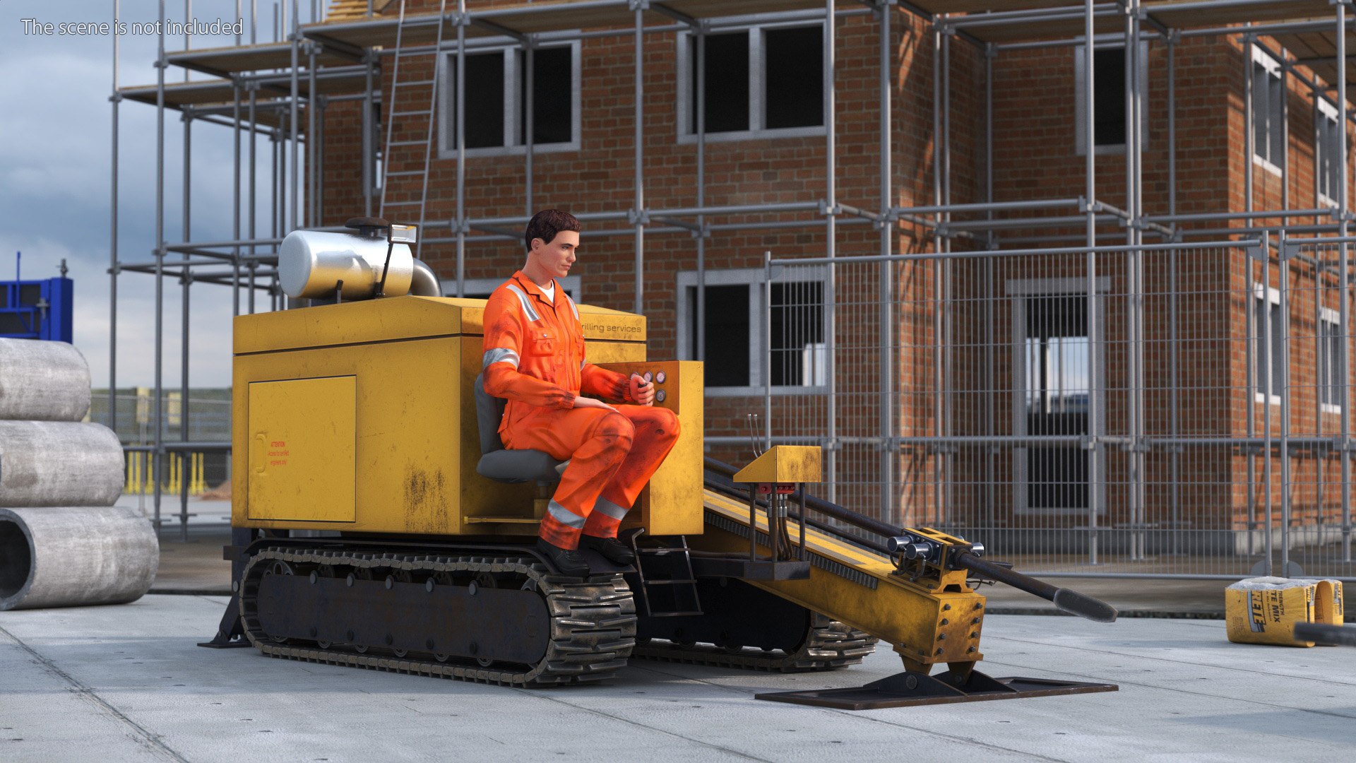 Directional Drilling Rig With Operator Model - TurboSquid 2324150