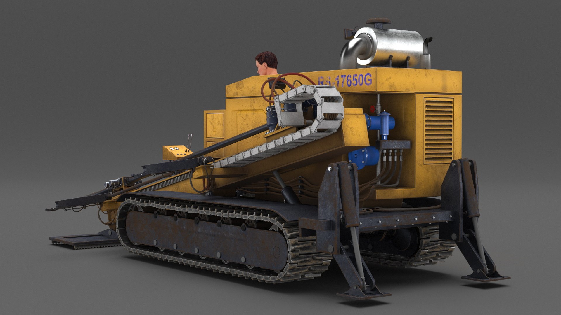 Directional Drilling Rig With Operator Model - TurboSquid 2324150