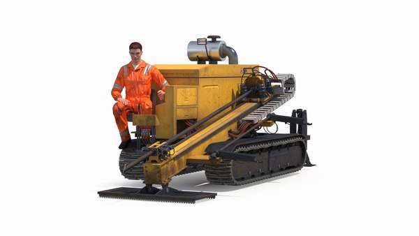 modelo 3d Plataforma de perforación direccional con operador ...