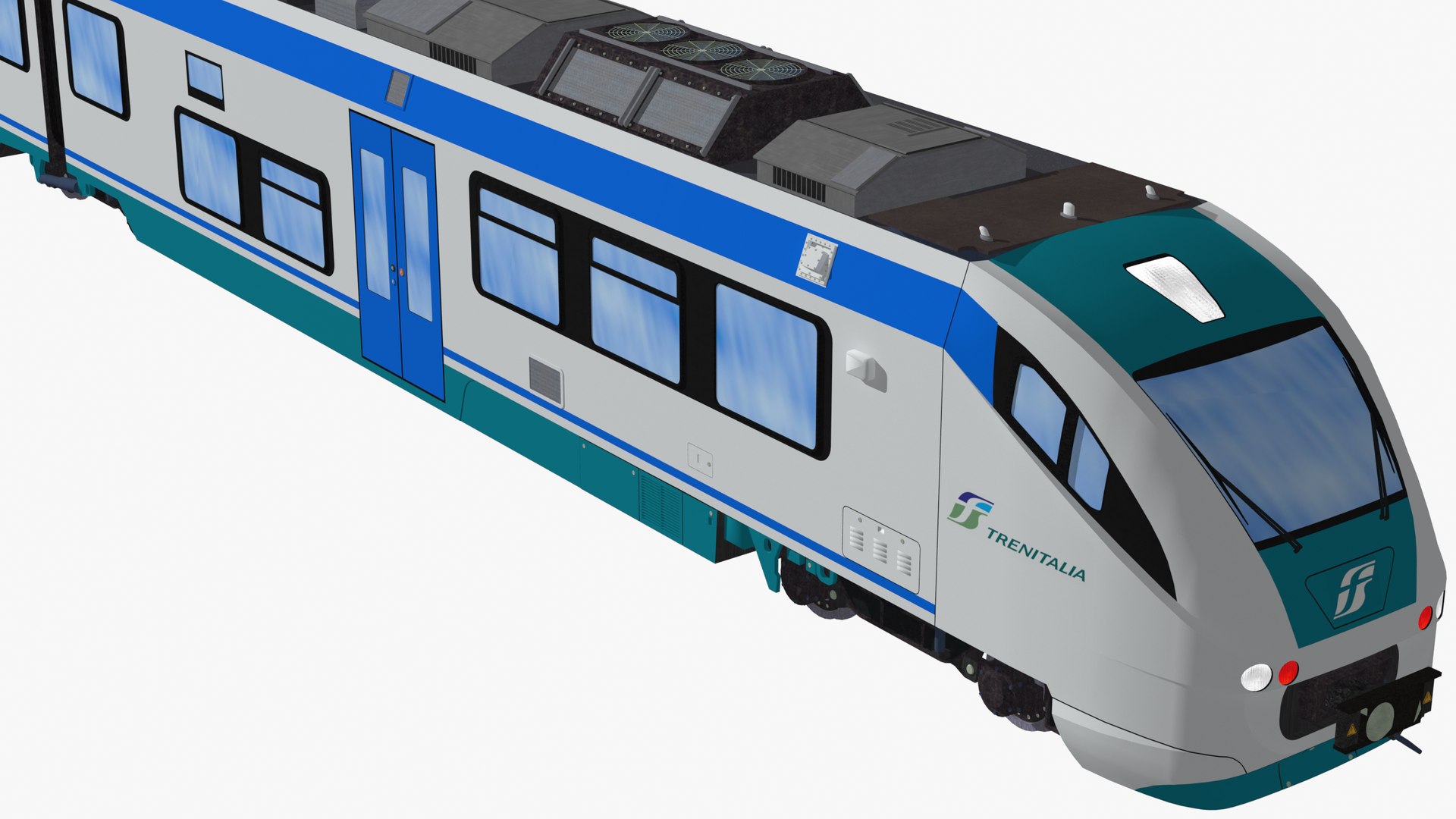 3D Coradia Meridian W - Fs Aln 501 Minuetto - Etr 245 - Trenitalia Diesel-electric Passenger ...