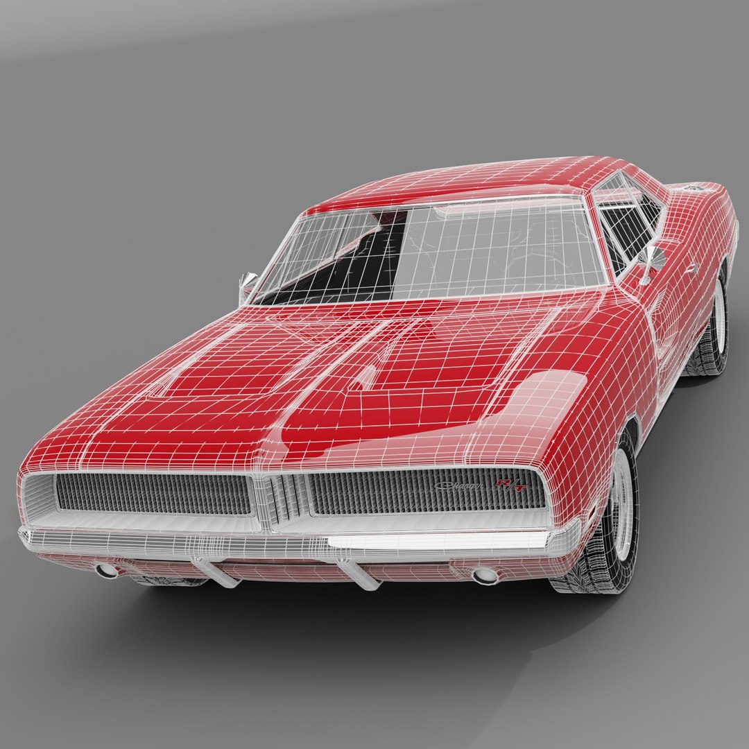 3D 1969 Dodge Charger R - TurboSquid 1529036