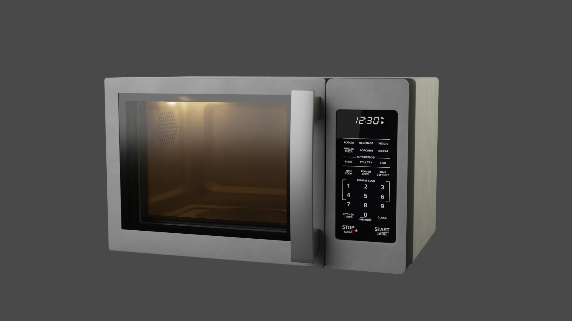 Modern Microwave model - TurboSquid 2105923