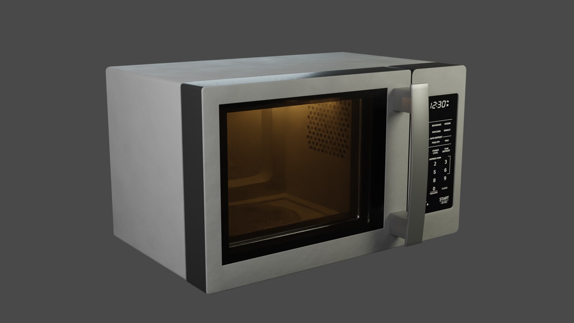 Modern Microwave model - TurboSquid 2105923