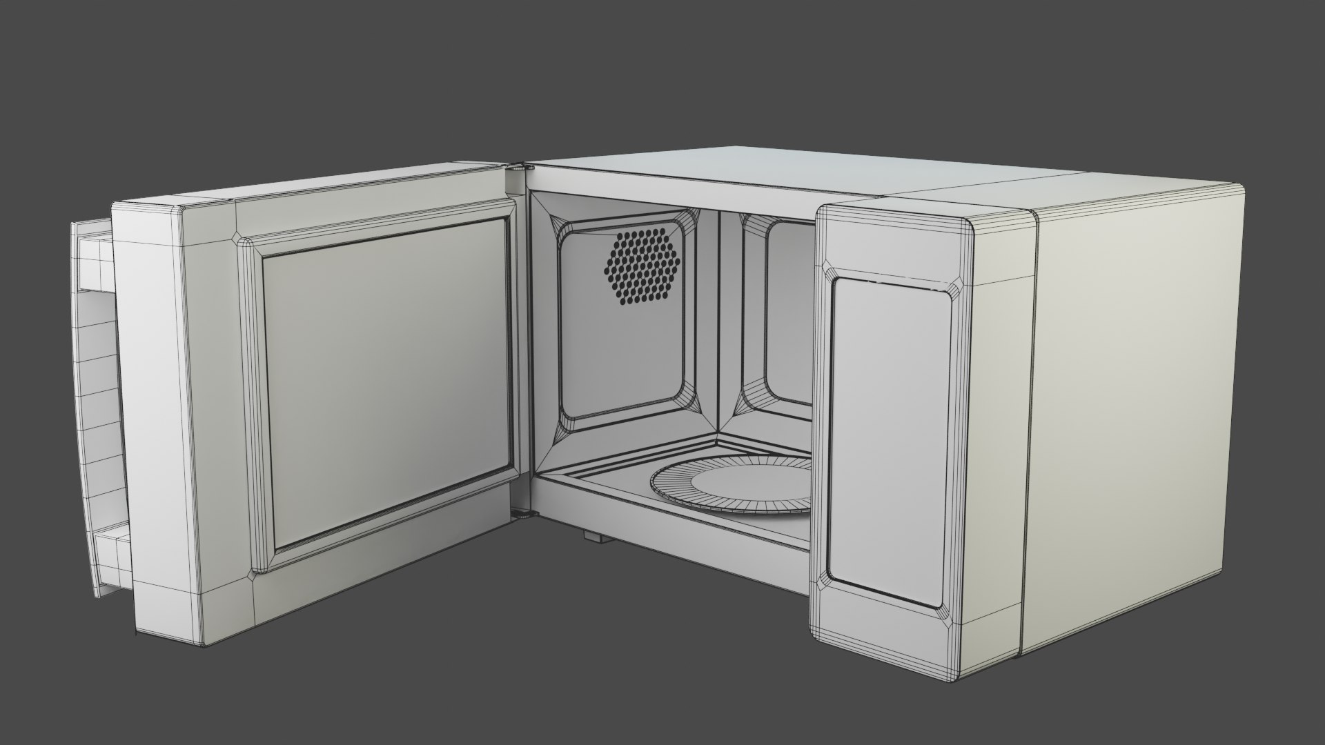 Modern Microwave model - TurboSquid 2105923