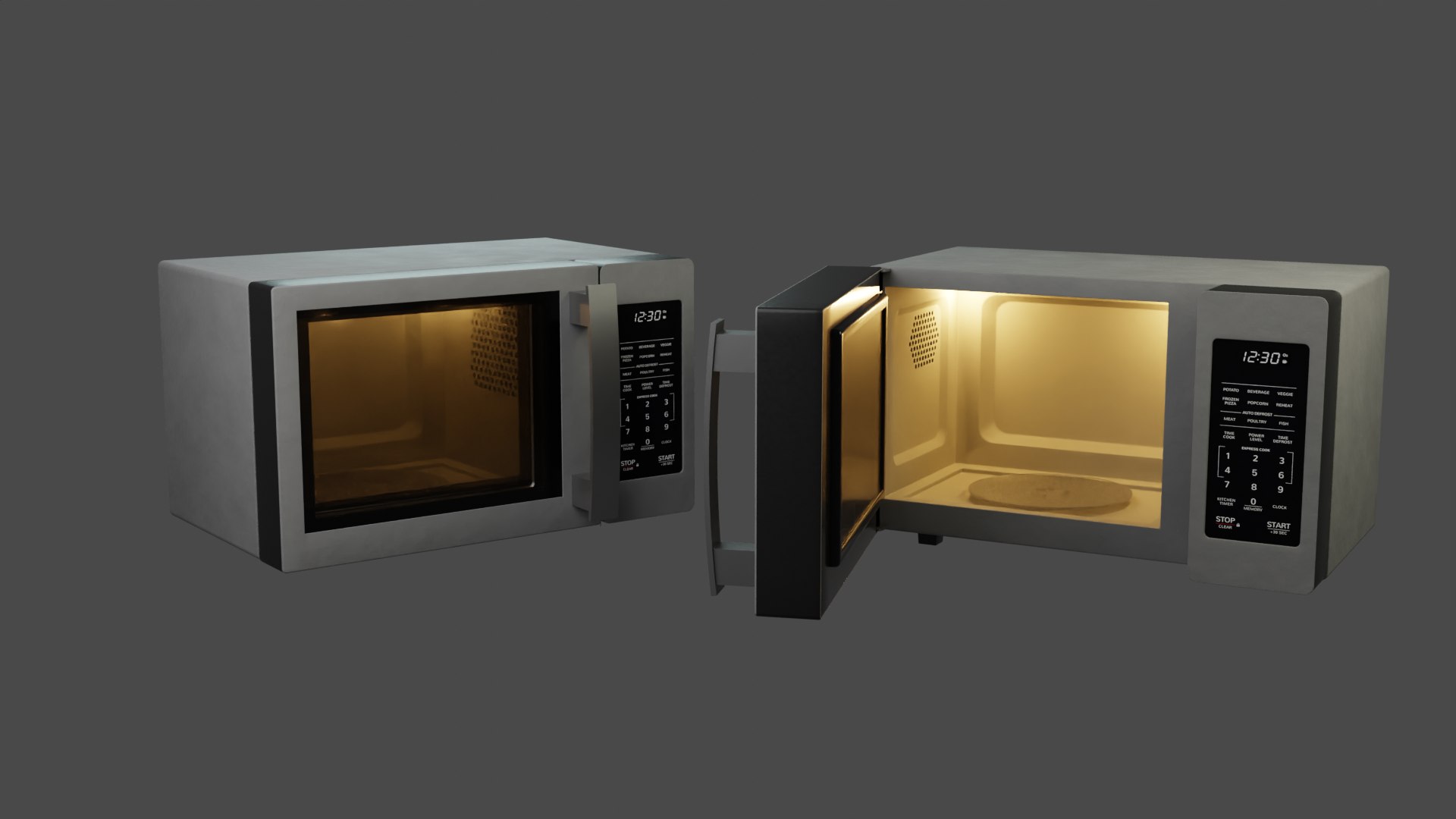 Modern Microwave model - TurboSquid 2105923