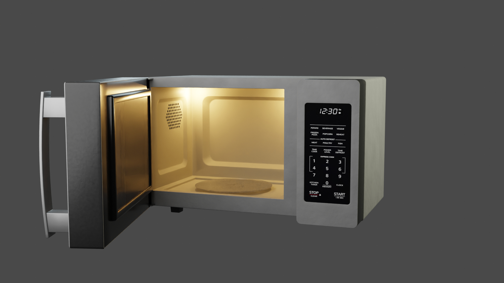 Modern Microwave model - TurboSquid 2105923