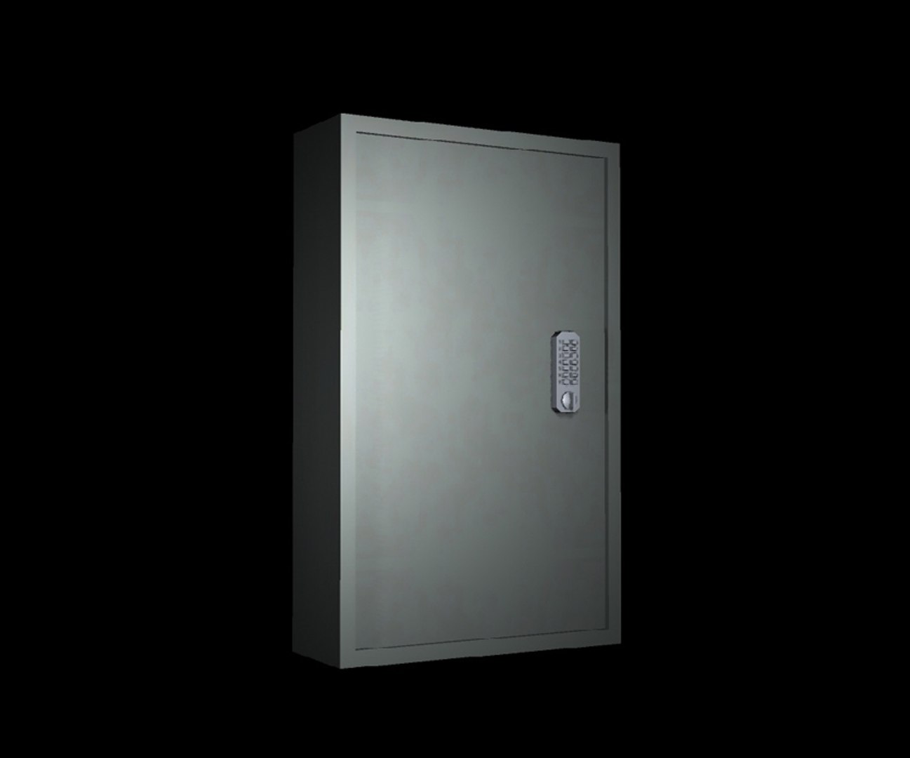 3d Model Wall-mounted Combination Safe