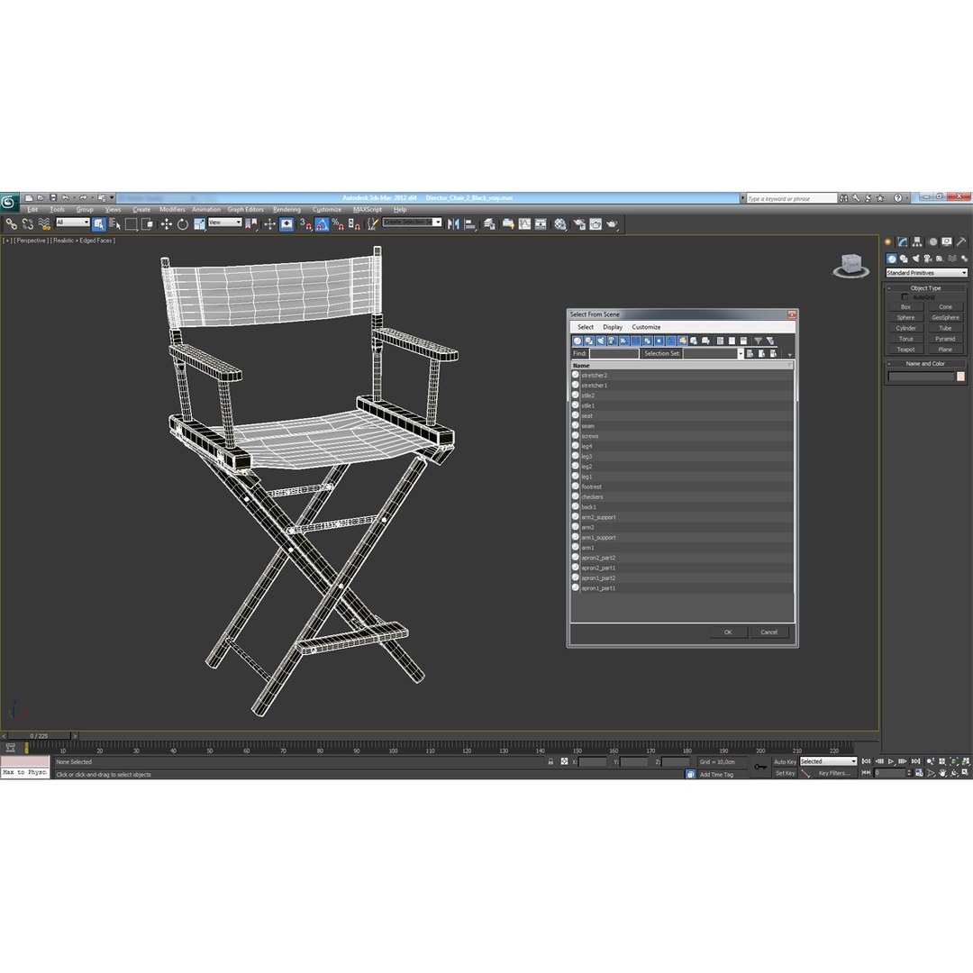 max director chair 2 black