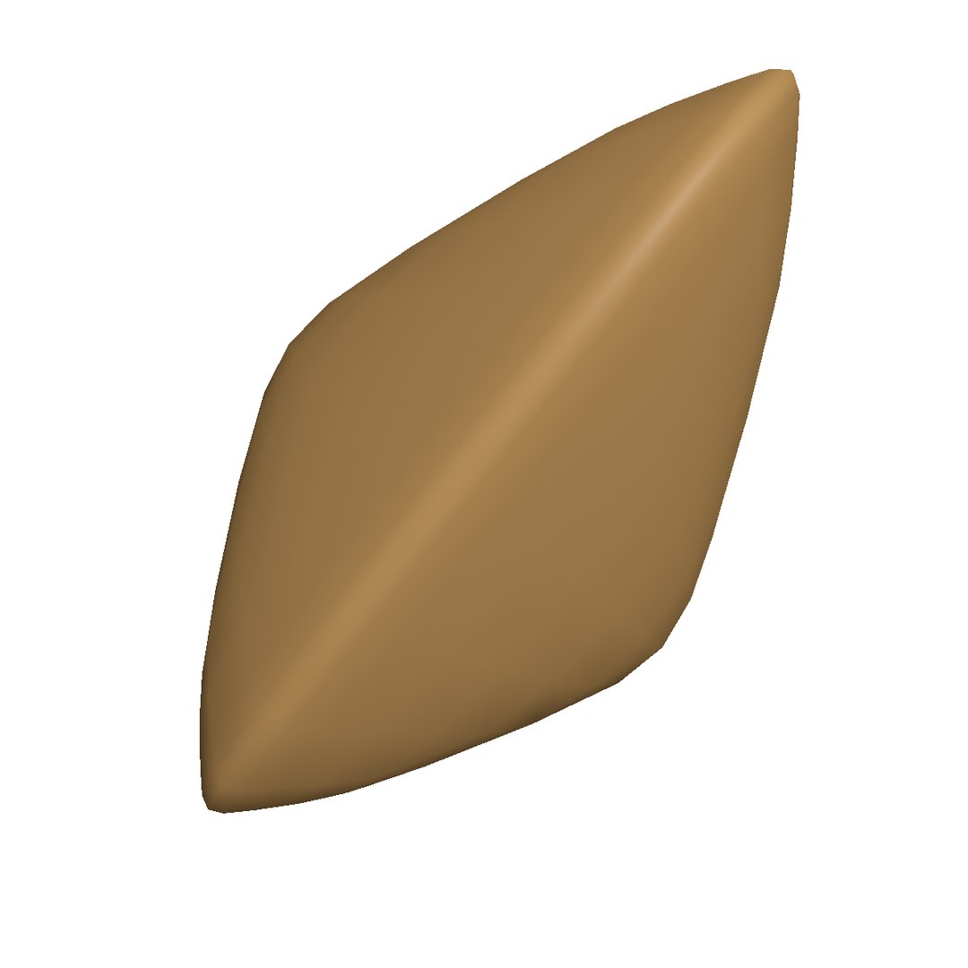 3D Single Almond Model - TurboSquid 2032413