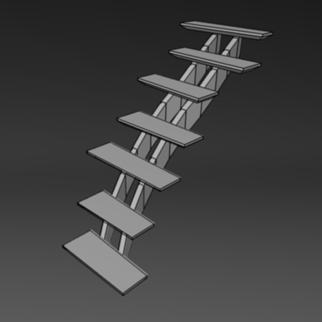 3ds max stairs